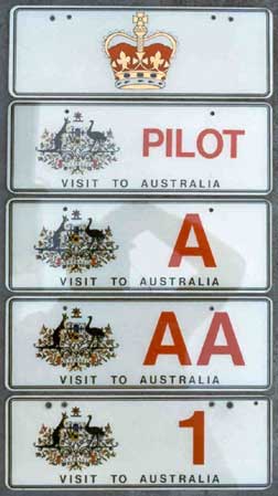 Commonwealth of Australia numberplates