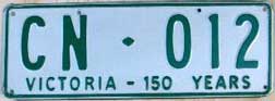 Australia Victoria numberplates